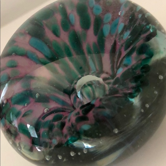 KERRY | Other | Kerry Hand Blown Irish Floral Paperweight | Poshmark